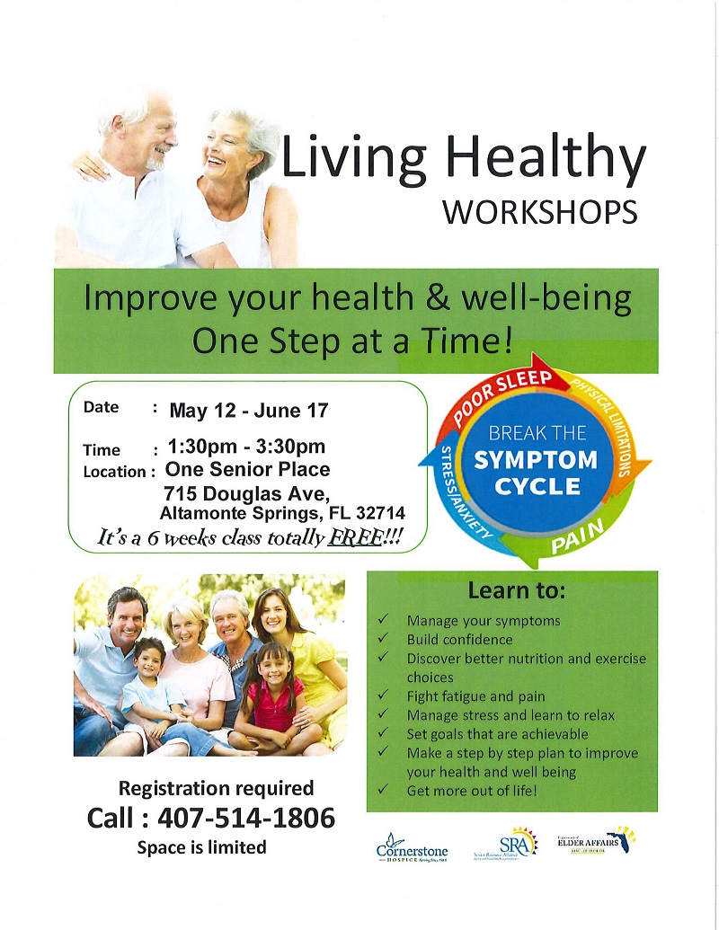 CANCELED: Living Healthy Workshop - 6 Weeks Course - One Senior Place