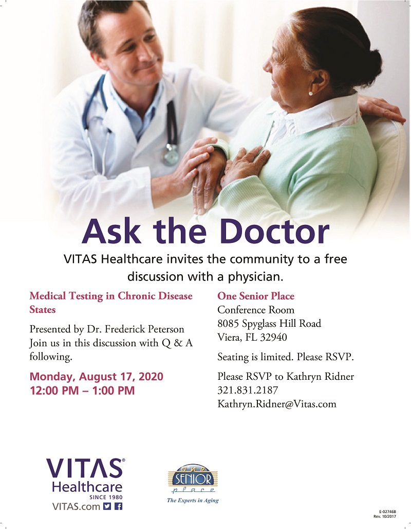 Medical Testing in Chronic Disease States 'Ask the Doctor' Lunch and ...