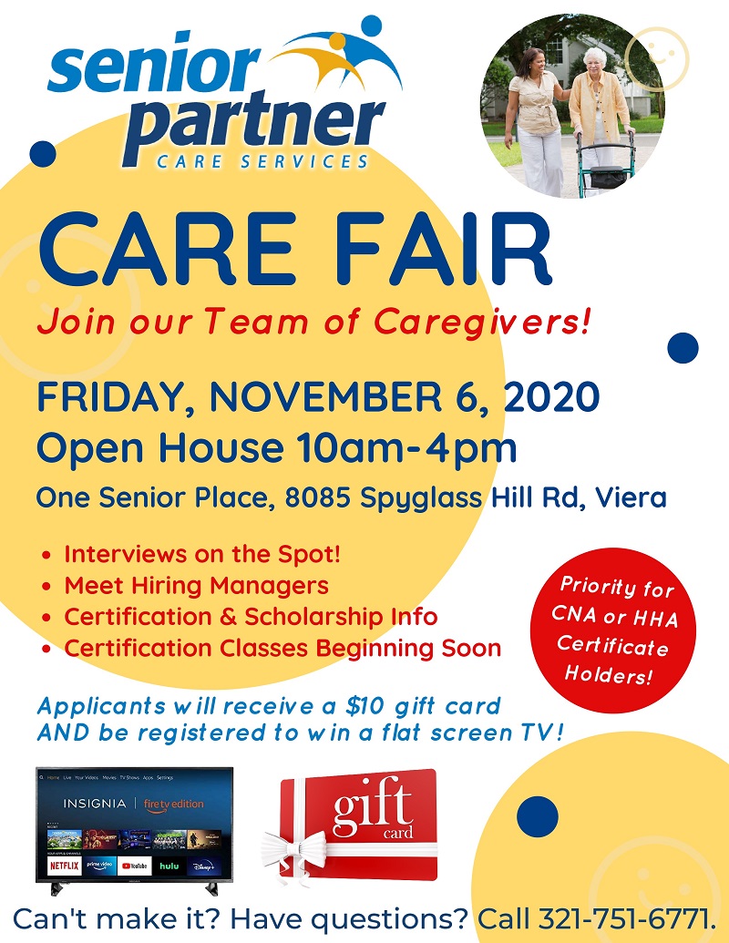 Care Fair, Join our Team of Caregivers! sponsored by Senior Partner ...