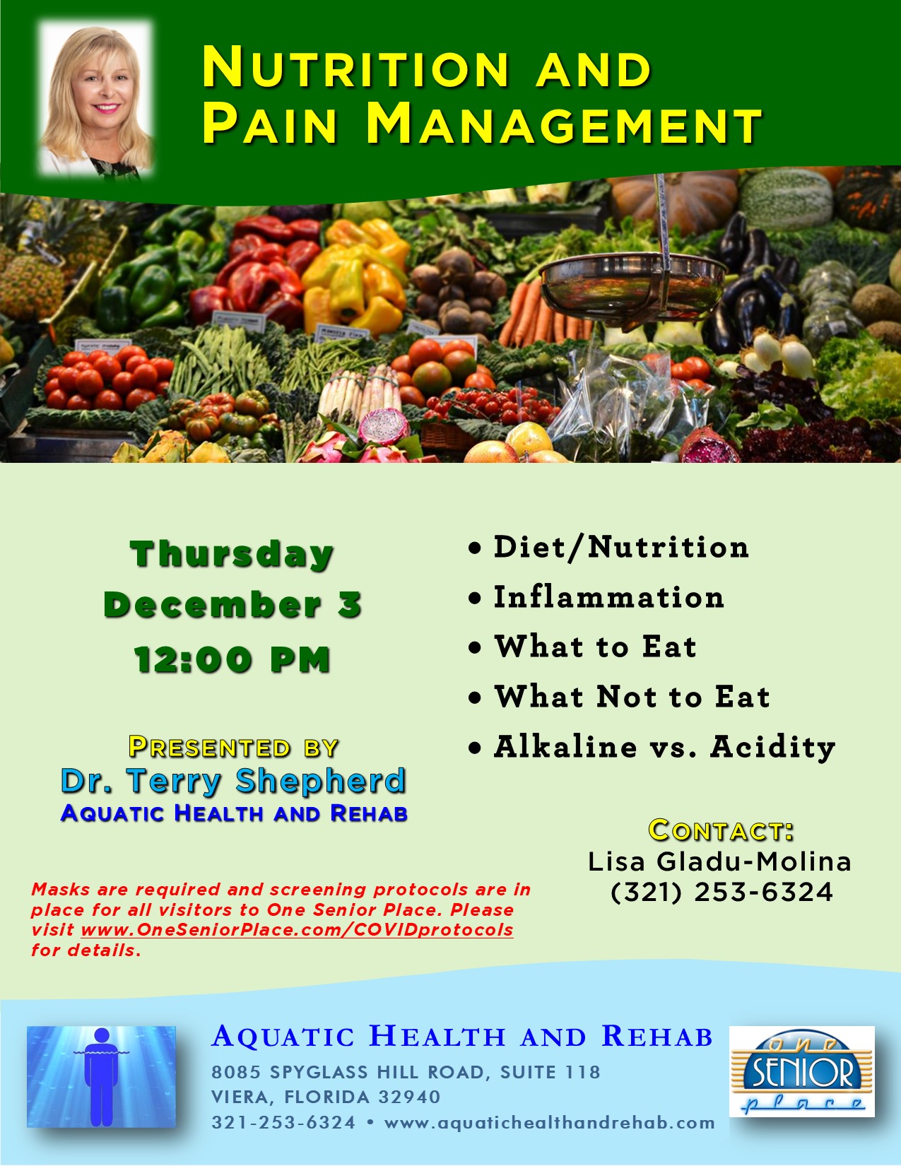 Nutrition and Pain Management presented by Aquatic Health and Rehab ...