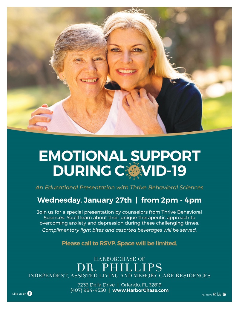 Emotional Support During COVID-19 - One Senior Place