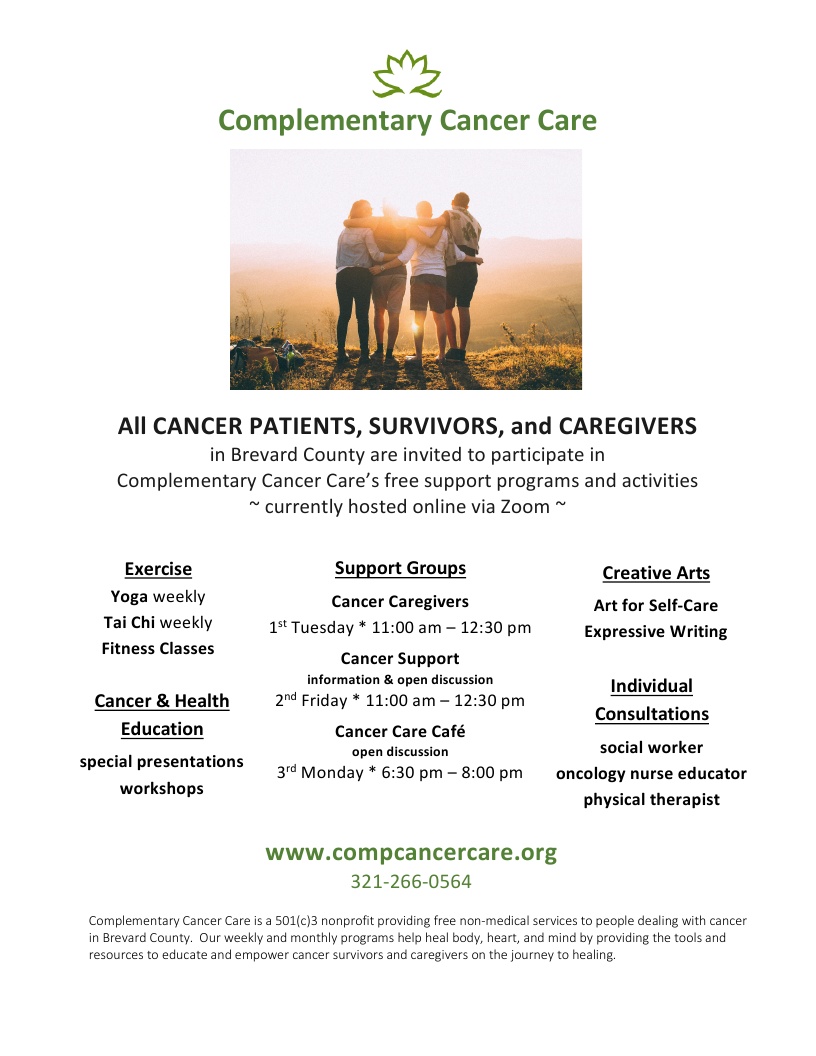 Support Programs and Activities offered by Complementary Cancer Care ...