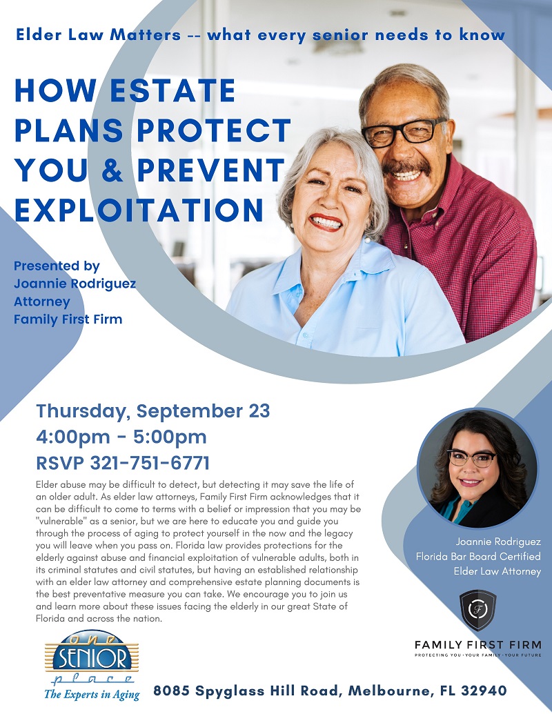 How Estate Plans Protect You & Prevent Exploitation, Elder Law Matters ...