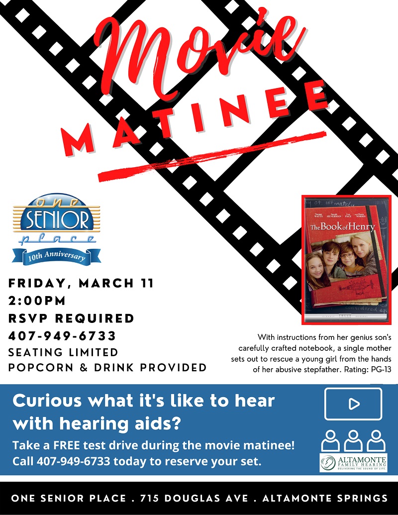 Movie Matinee - One Senior Place