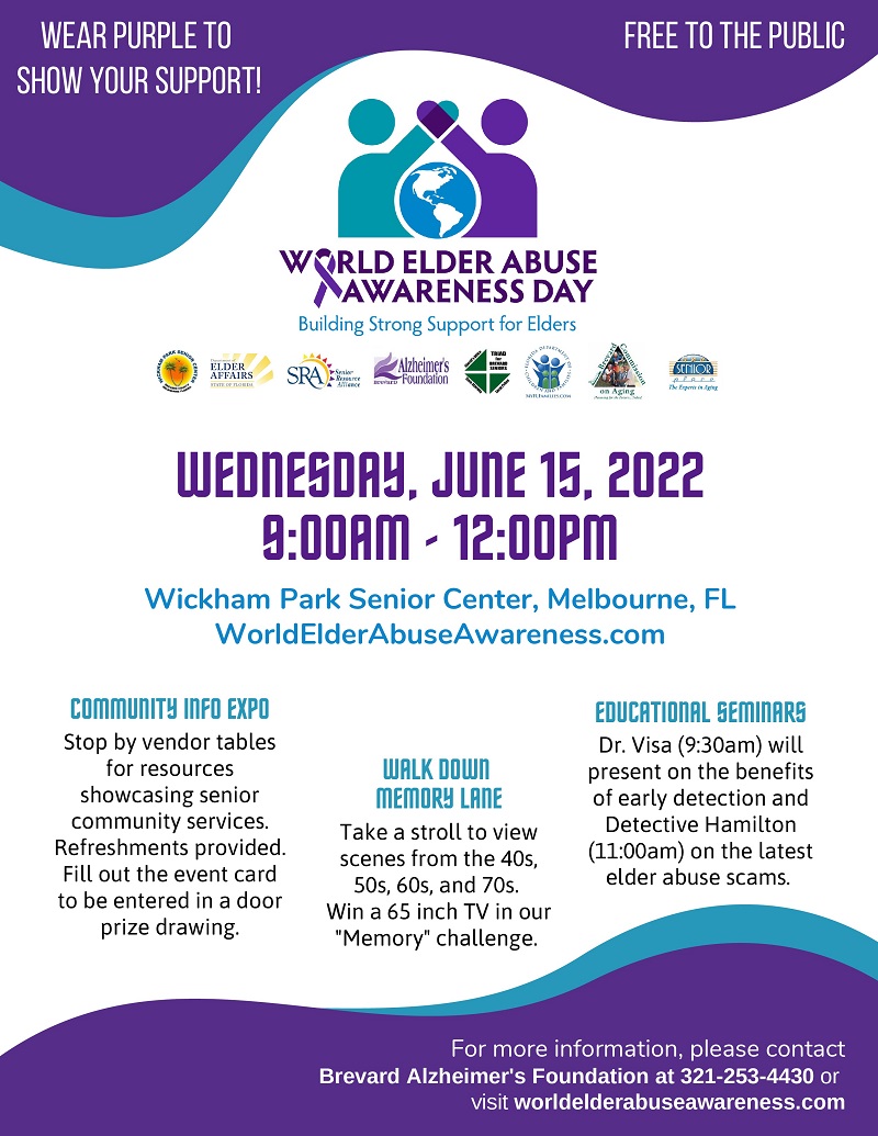 World Elder Abuse Awareness Day!! - One Senior Place