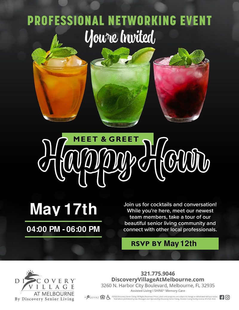 Meet Greet Happy Hour Discovery Village One Senior Place meet-greet-happy-hour-discovery-village-one-senior-place
